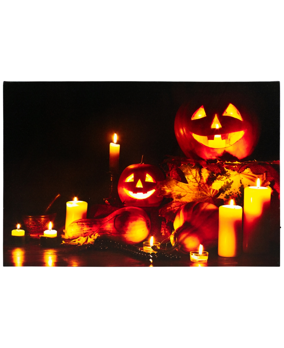 Click here for Led Lighted Jack-o-Lanterns and Leaves Halloween C... prices