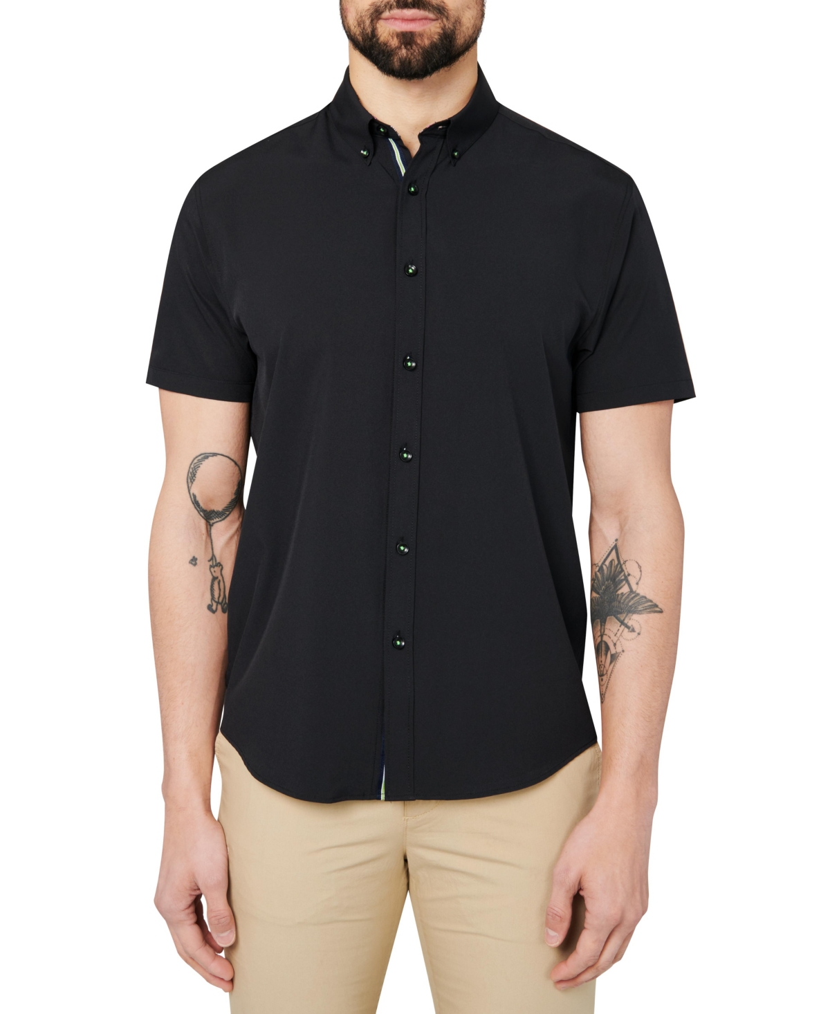 Click here for Society of Threads Mens Regular Fit 4-Way Stretch... prices