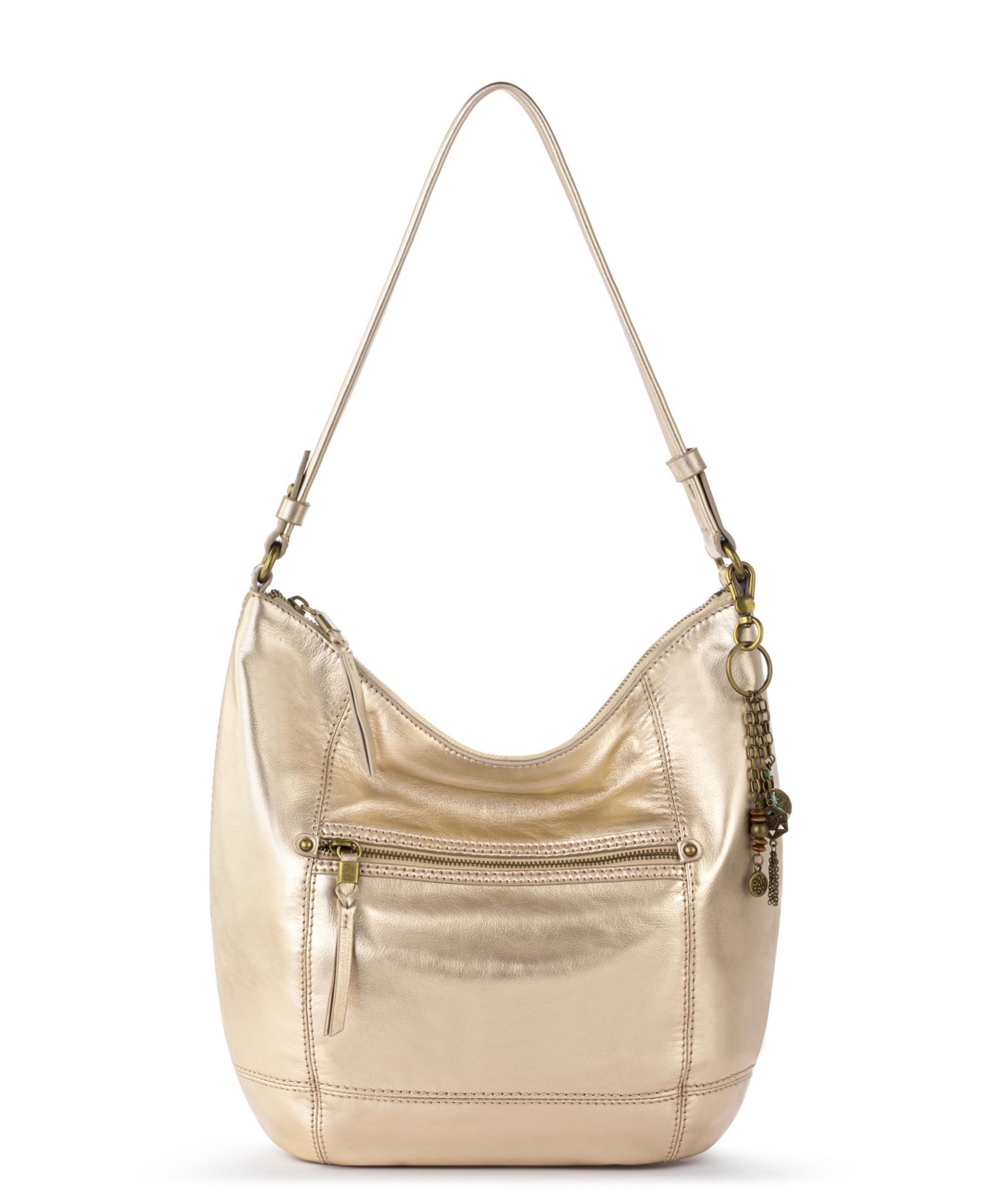 Click here for The Sak Sequoia Leather Small Hobo Handbag - Light... prices
