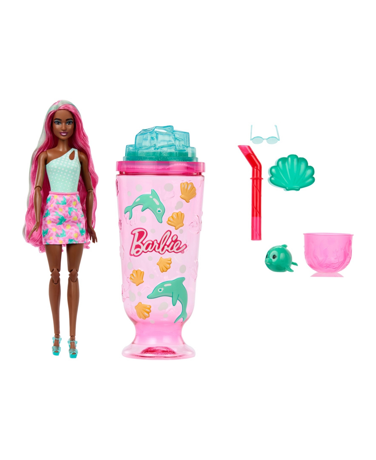 Click here for Barbie Pop Reveal Sea Slushy Series 12.8 Color-Cha... prices