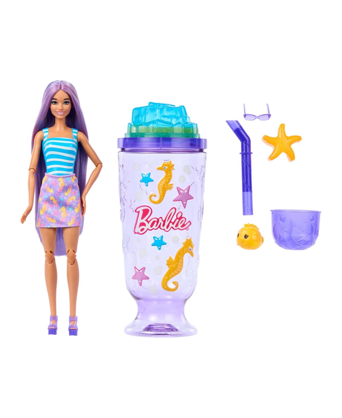 Click here for Barbie Pop Reveal Sea Slushy 12.8 Color-Change Sli... prices