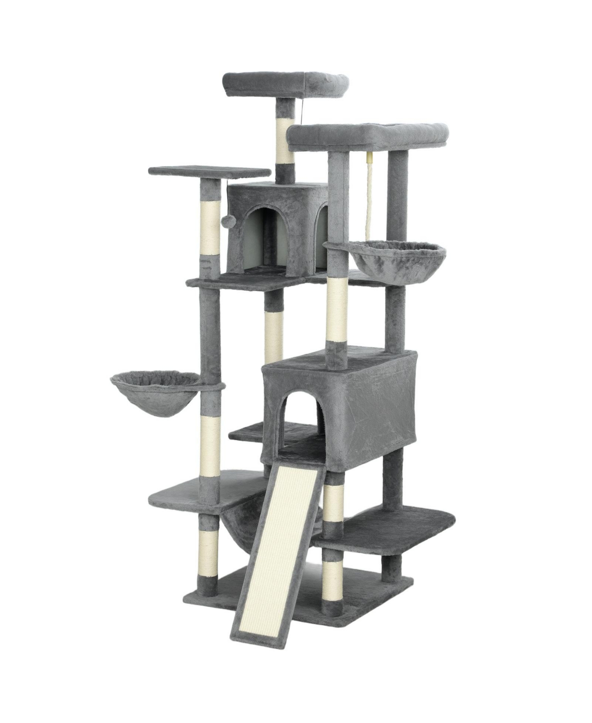 Click here for Ruie 69 Inch Cat Tree Tower with 2 Condos 3 Hammoc... prices