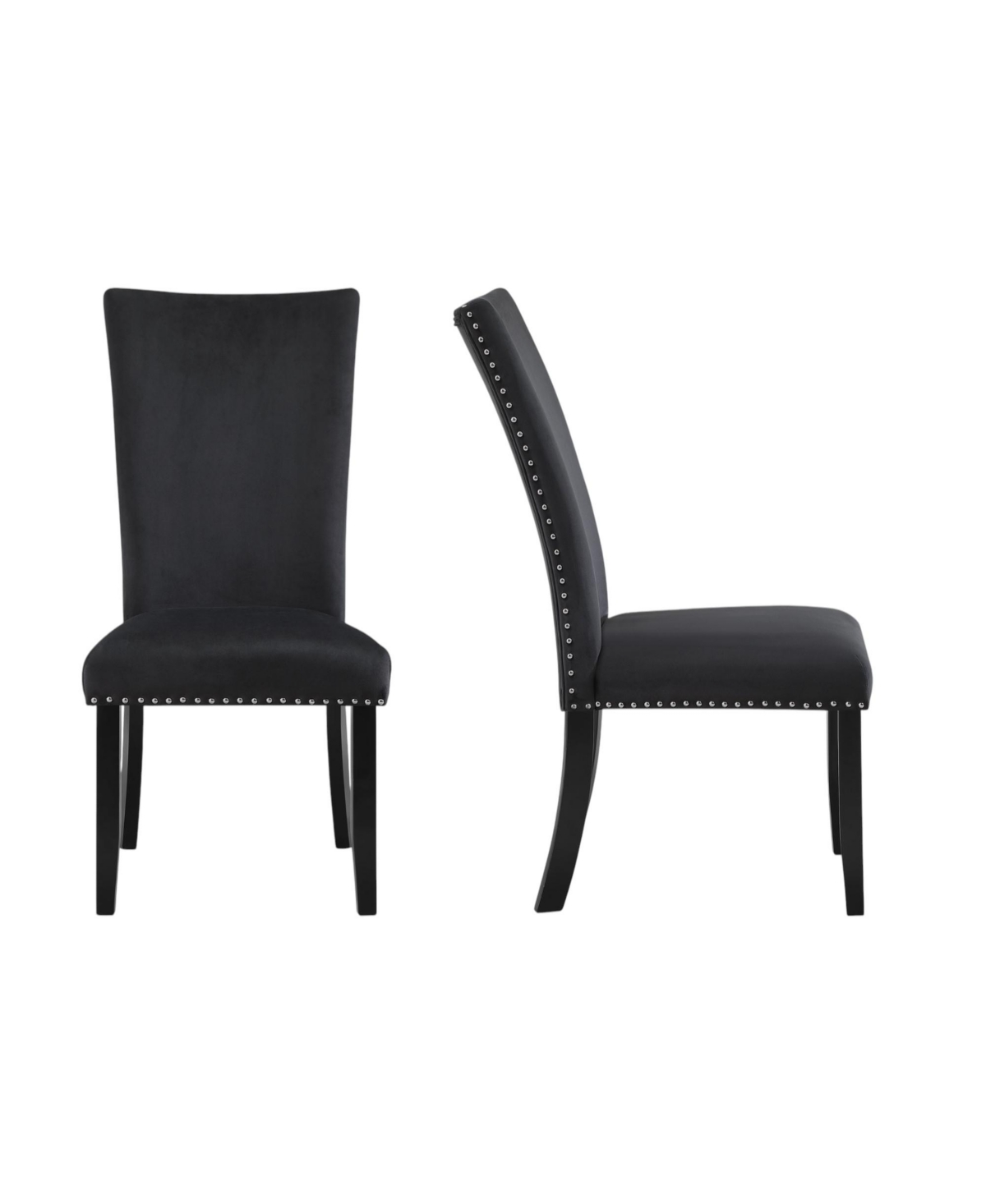 Click here for HomeRoots Set of Two Upholstered Velvet Dining Sid... prices