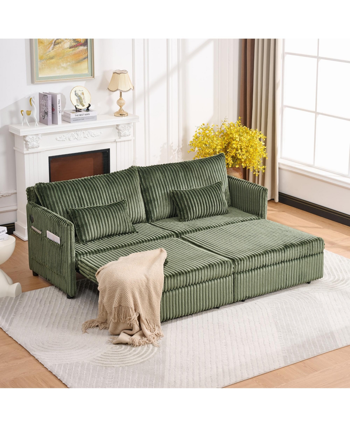 Click here for Clihome 73 Inch Convertible Sofa Bed 3-in-1 Pull O... prices