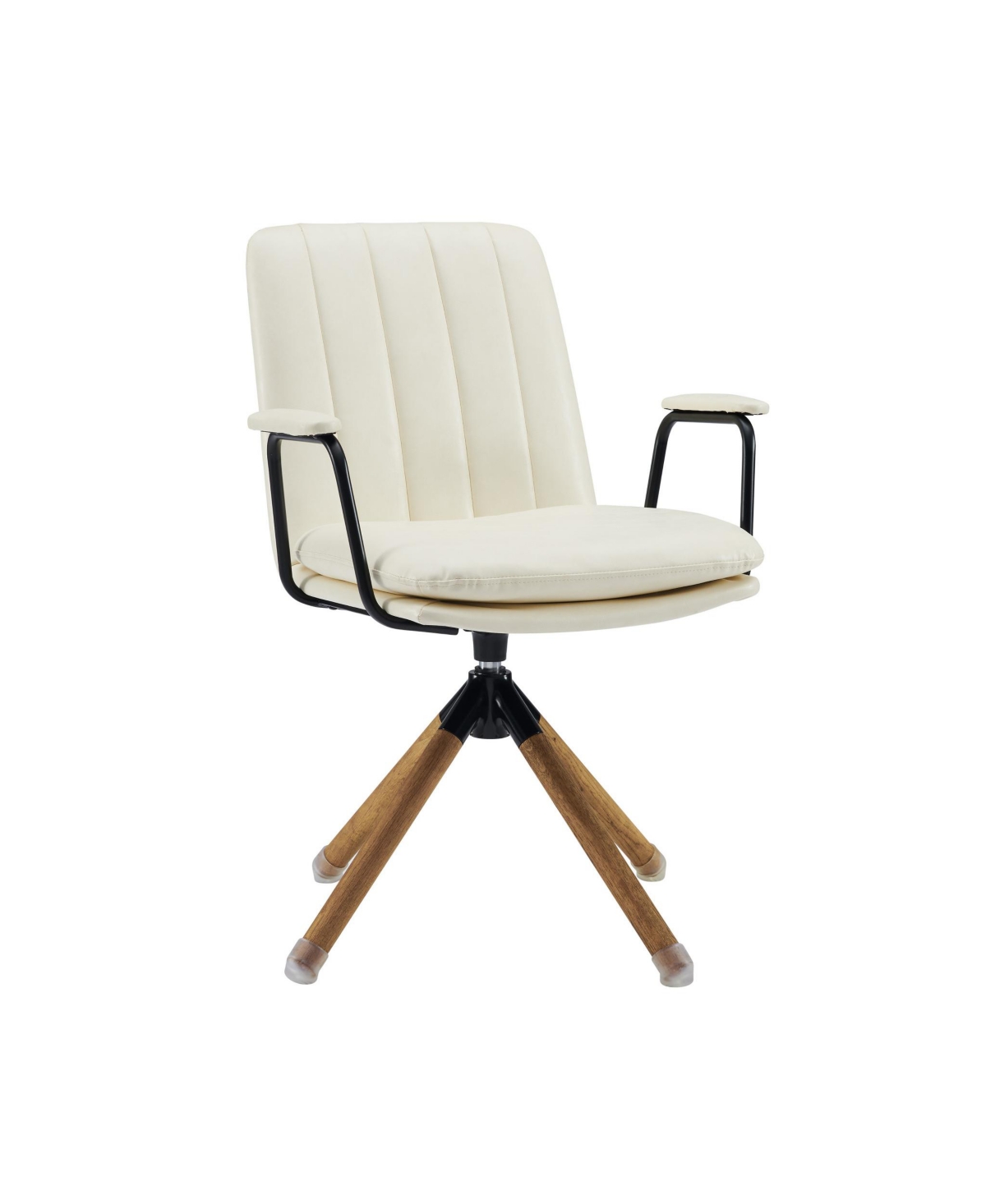 Click here for HomeRoots 23Faux Leather and Swivel Armchair - No prices