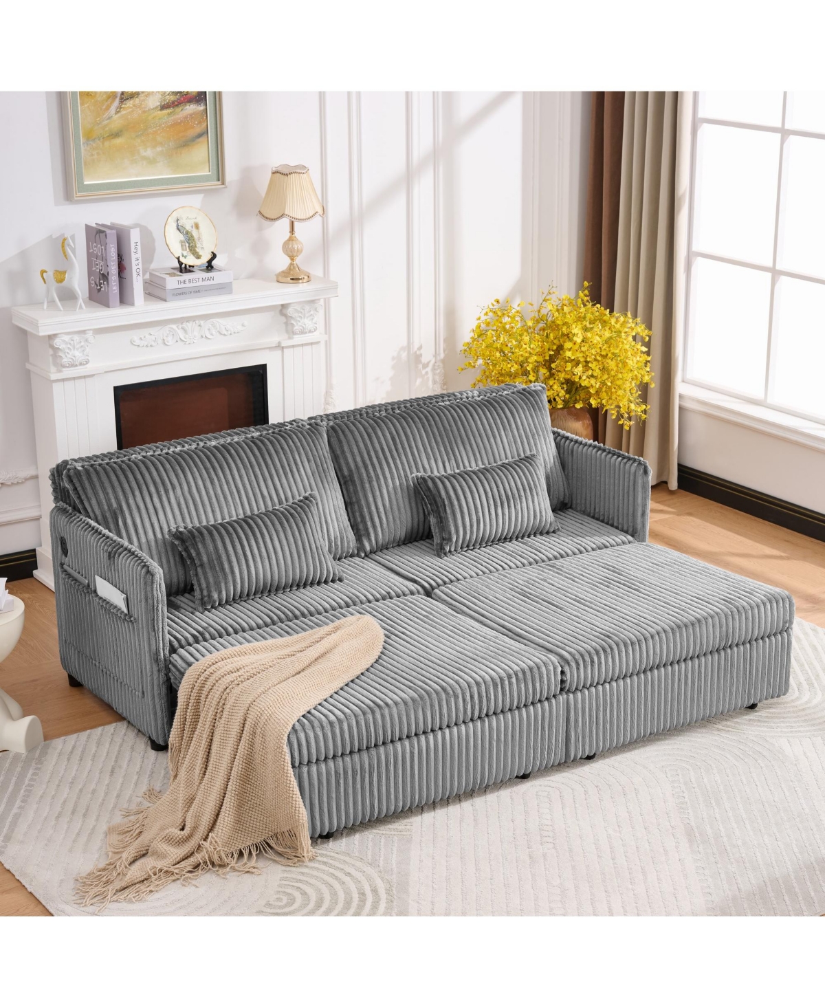 Click here for Clihome 73 Inch Convertible Sofa Bed 3-in-1 Pull O... prices