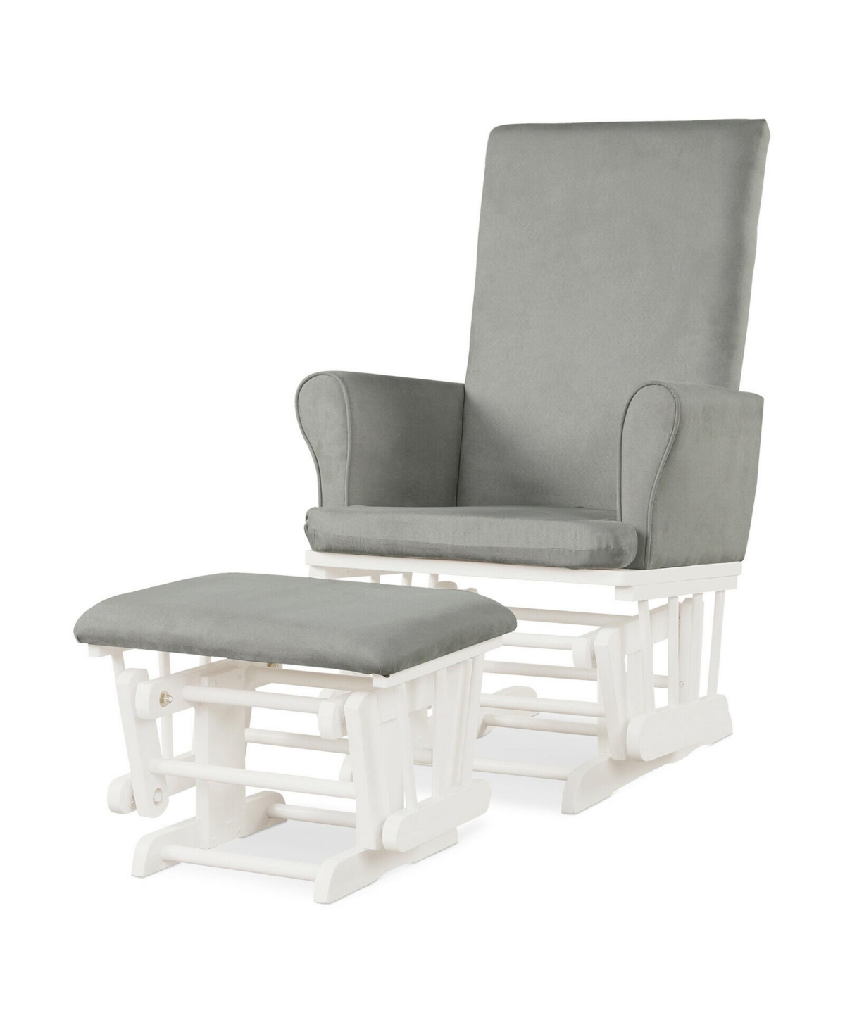 Click here for Gymax Glider and Ottoman Cushion Set Wooden Baby N... prices