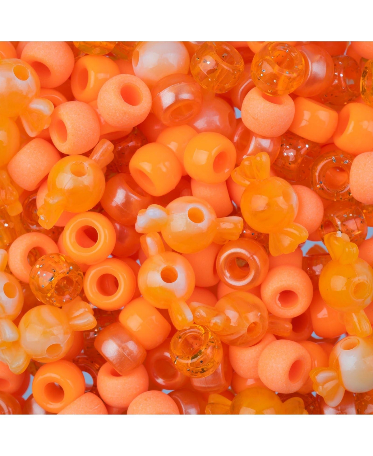 Click here for John Bead 6x9mm Mix Plastic Pony Beads  120g - Ora... prices