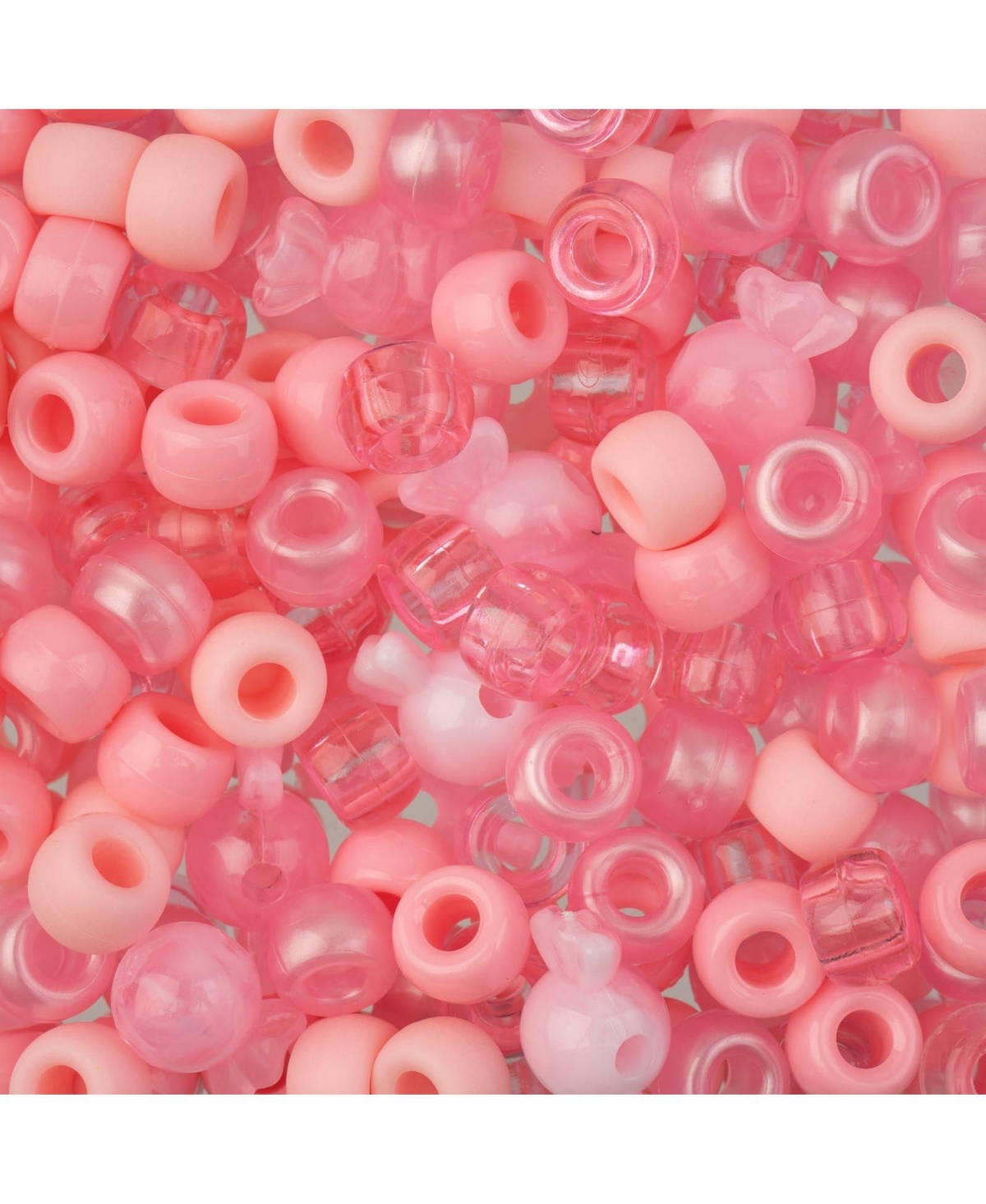 Click here for John Bead 6x9mm Mix Plastic Pony Beads  120g - Pin... prices