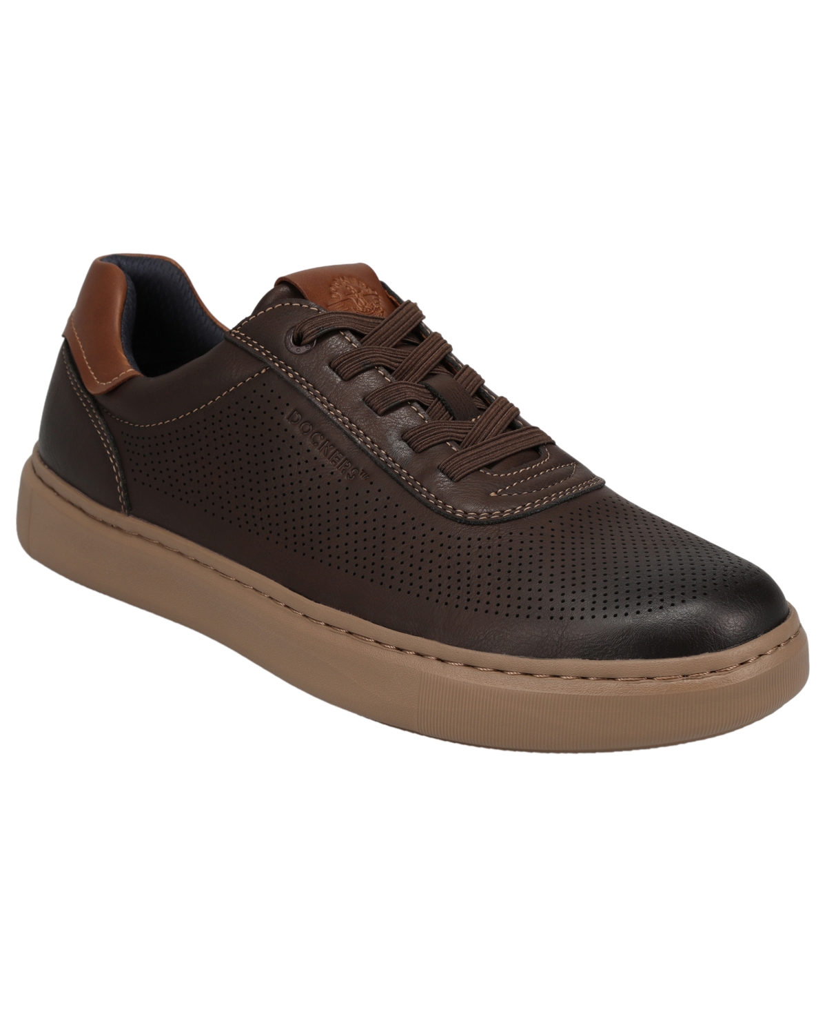 Click here for Dockers Mens Vortex Perforated Sneakers - Chestnut prices