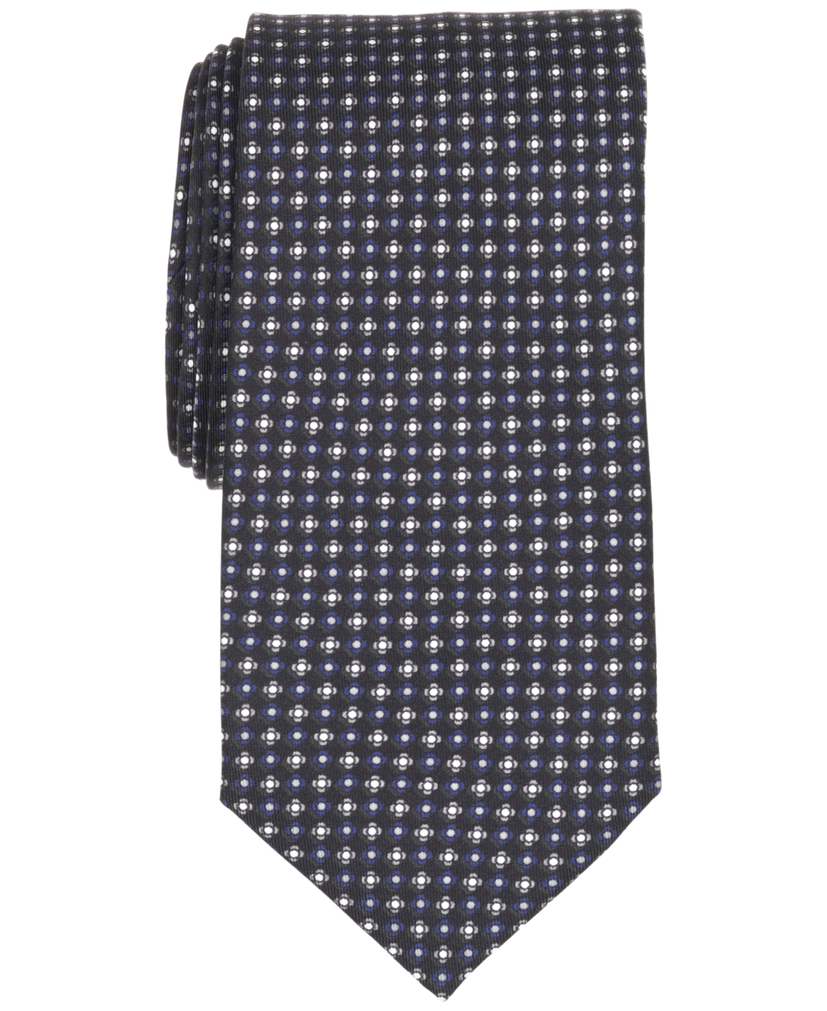 Click here for Club Room Mens River Neat Print Classic Tie - Blac... prices