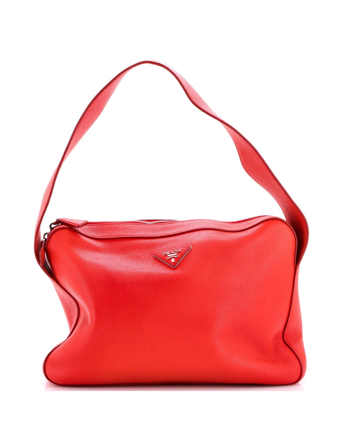 Click here for Pre-Owned Prada Medium Top Zip Shoulder Bag Vitell... prices