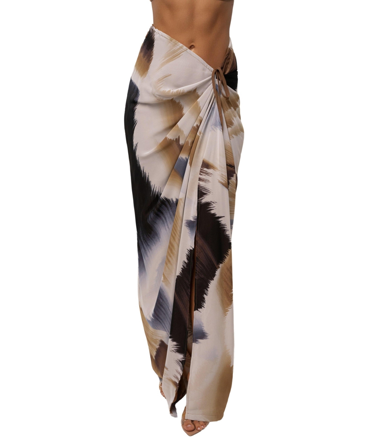 Click here for Jluxlabel Womens Abstract Noelia Printed Skirt - B... prices