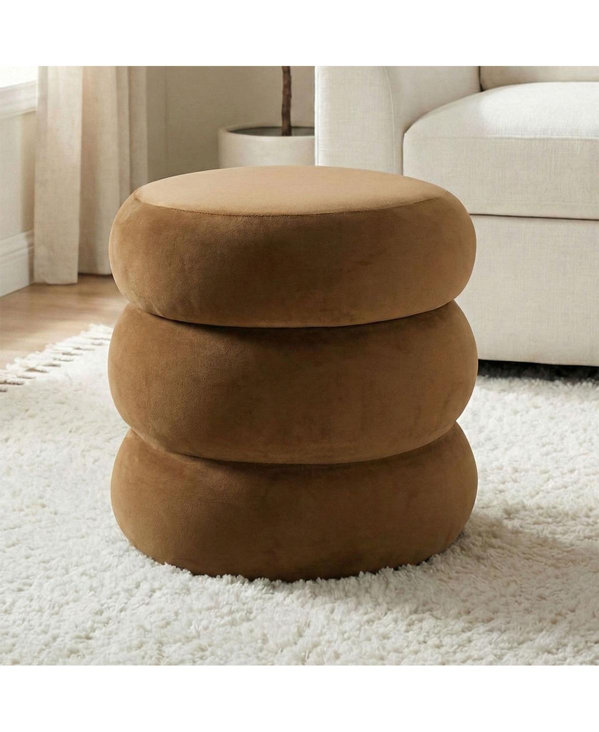 Click here for Maison Boucle Velvet Ottoman With Storage  Round 3... prices