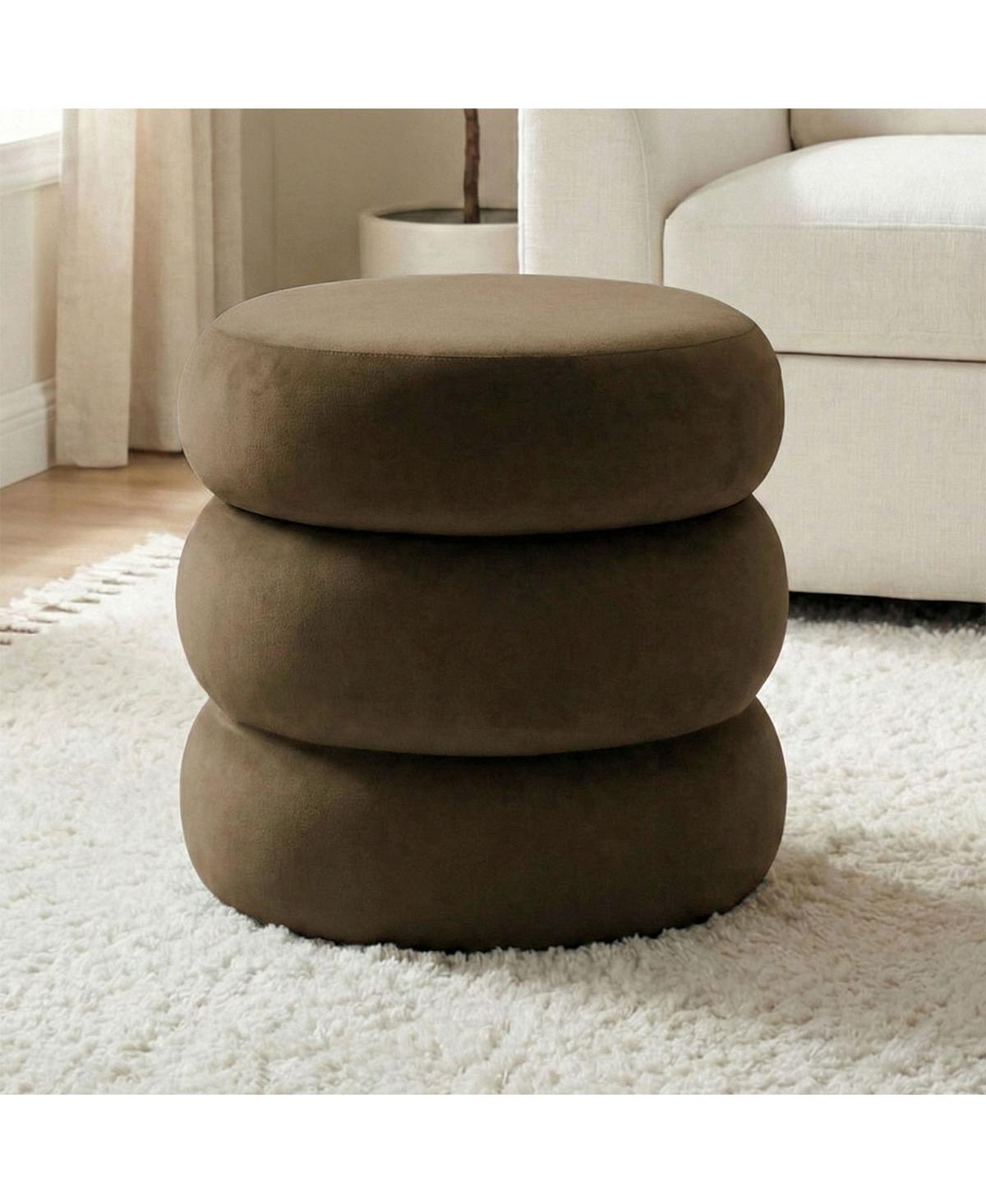Click here for Maison Boucle Velvet Ottoman With Storage  Round 3... prices