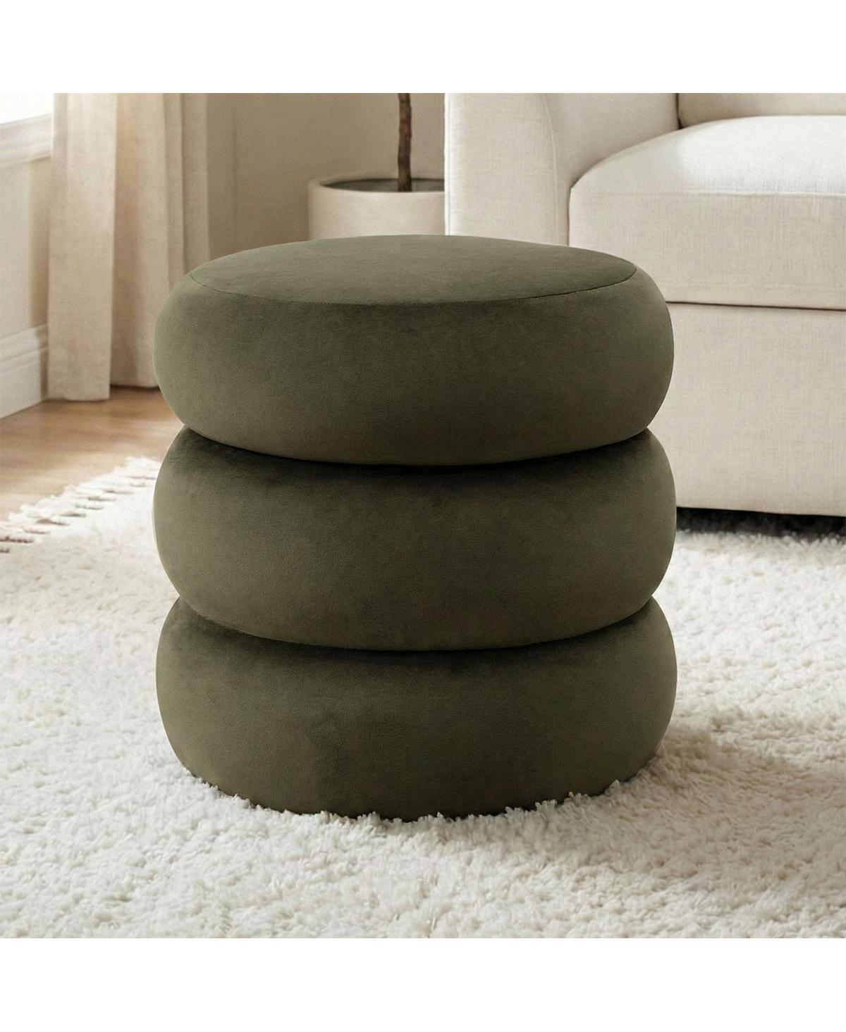 Click here for Maison Boucle Velvet Ottoman With Storage  Round 3... prices