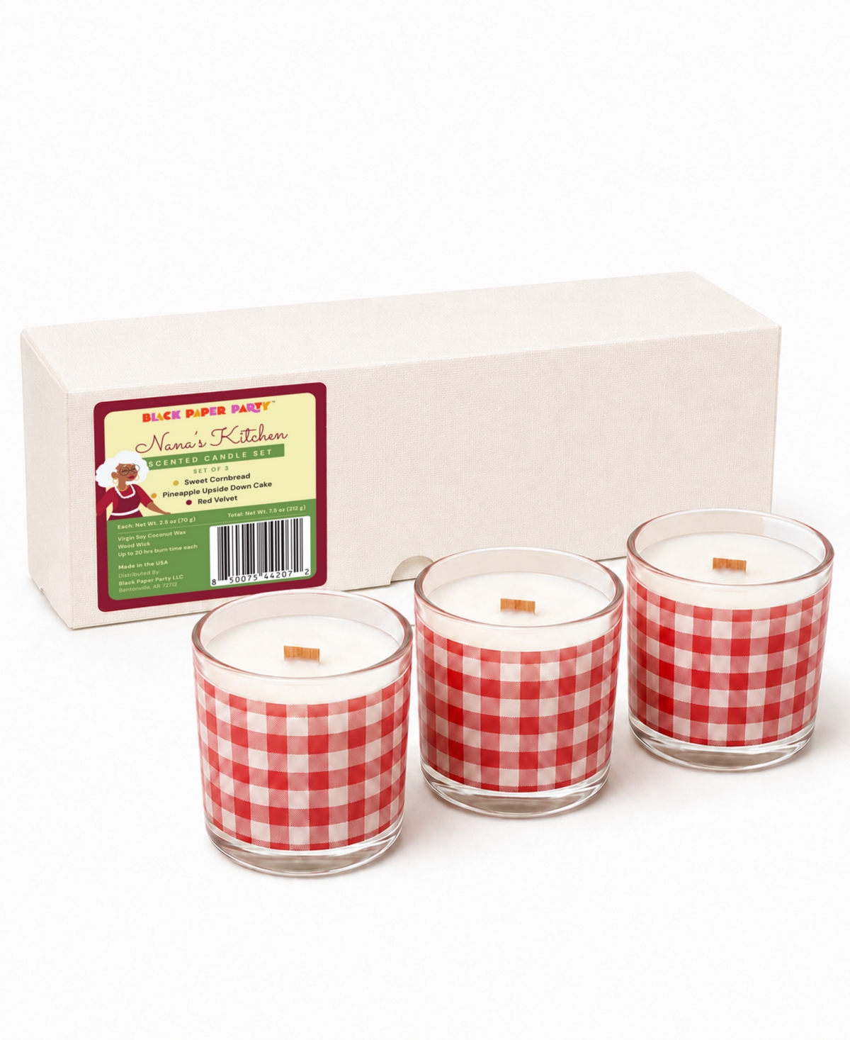 Click here for Black Paper Party Nanas Kitchen Candle 3-Pack - Mu... prices