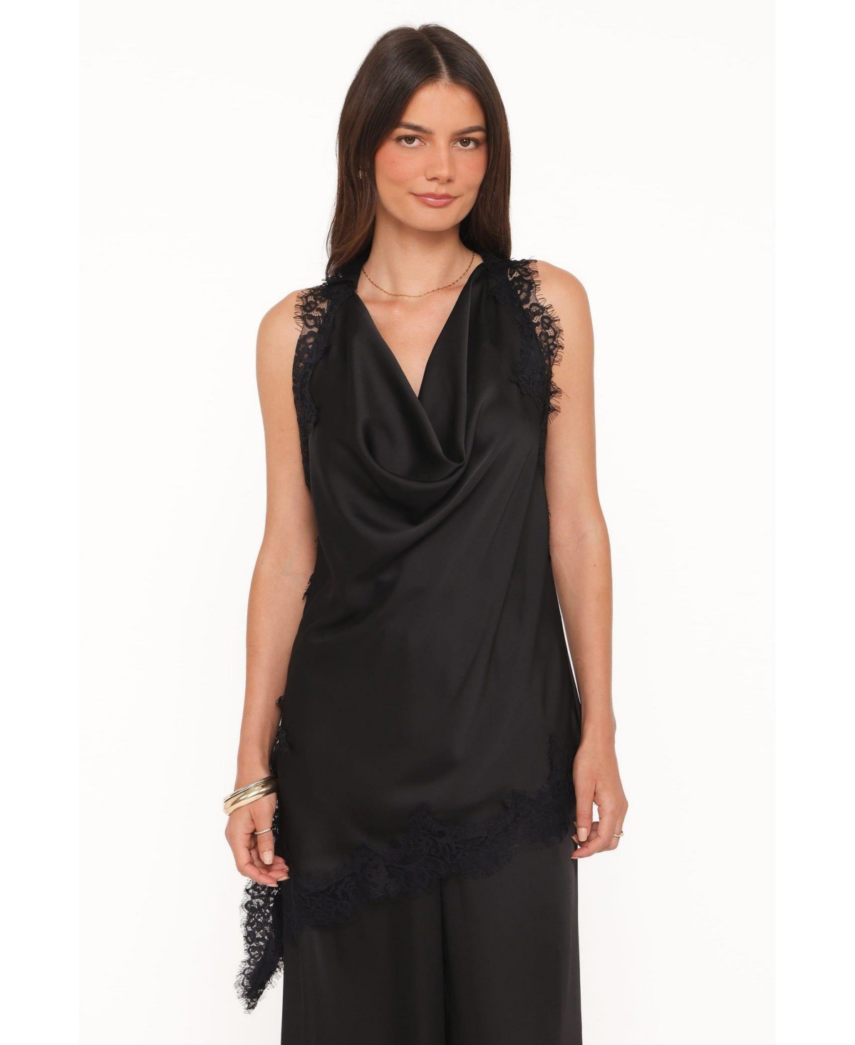 Click here for Petal and Pup Womens Clara Cowl-Neck Asymmetrical... prices