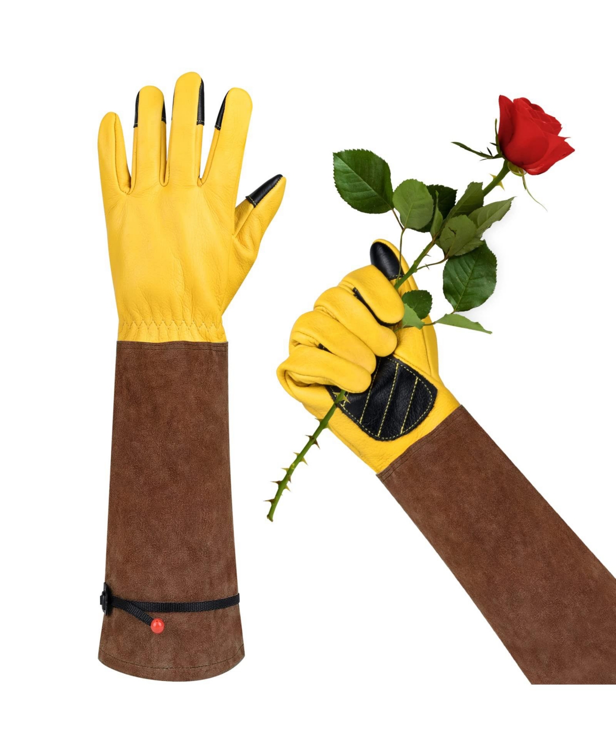 Click here for Xdovet Long Cowleather Garden Gloves Women Thorn P... prices