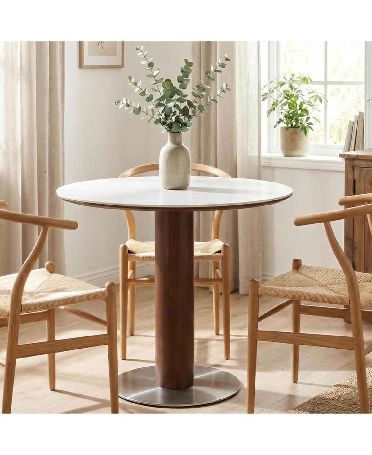 Click here for Tribesigns 31.5 Solid Wood Dining Table  Round Din... prices