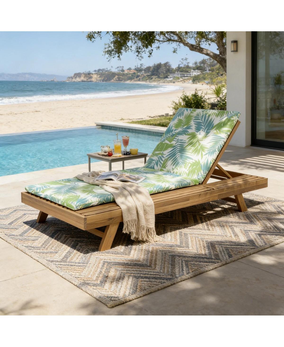 Click here for Asagikoiai Adjustable Acacia Wood Patio Chaise Lou... prices