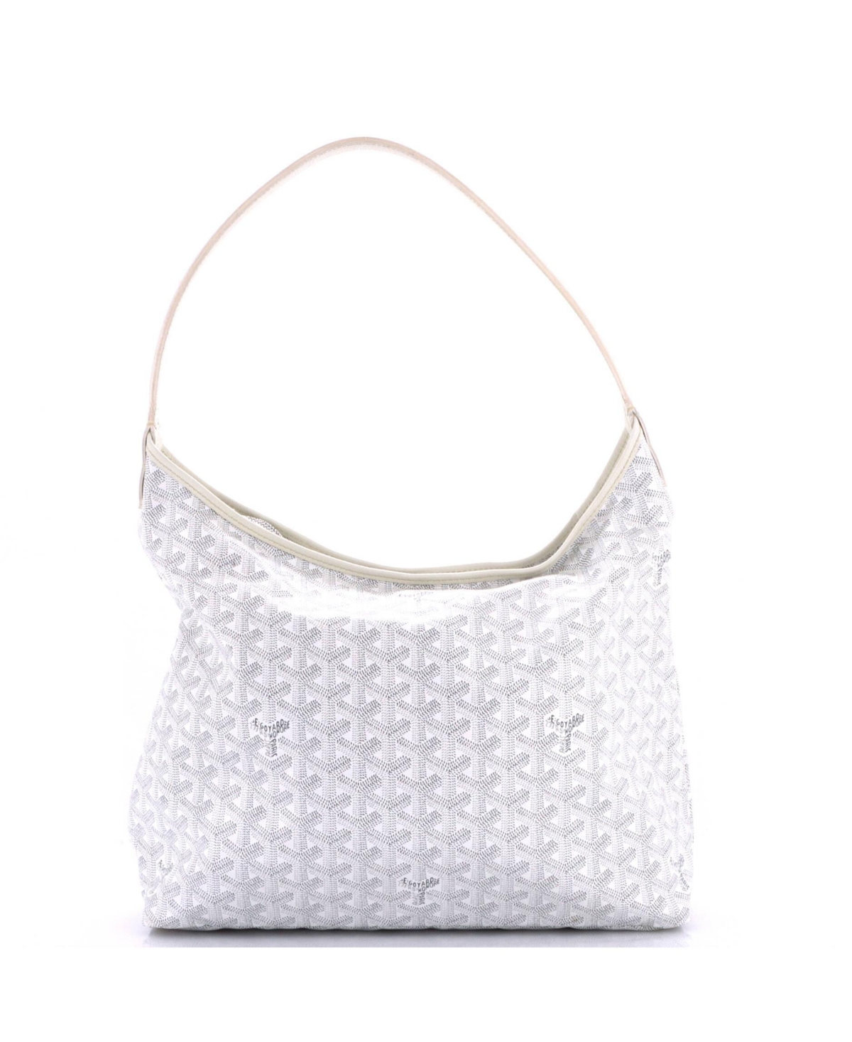 Click here for Pre-Owned Goyard Boheme Hobo Coated Canvas - White prices