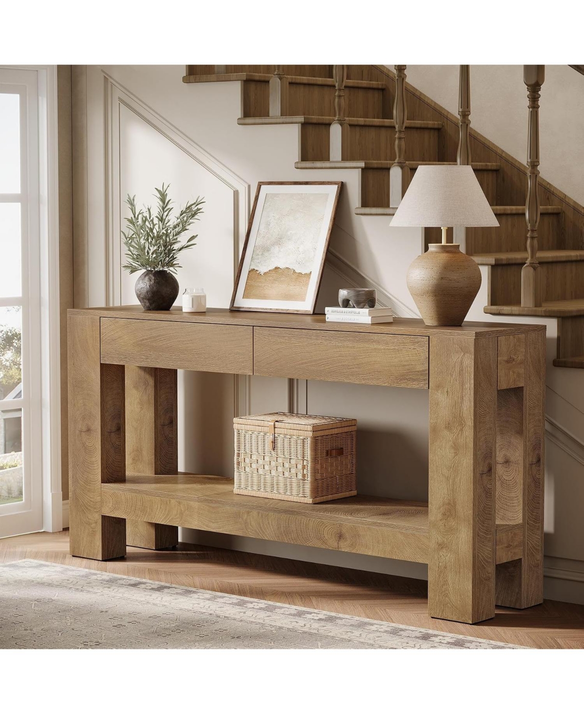 Click here for Tribesigns 63-Inch Console Table with 2 Hidden Dra... prices