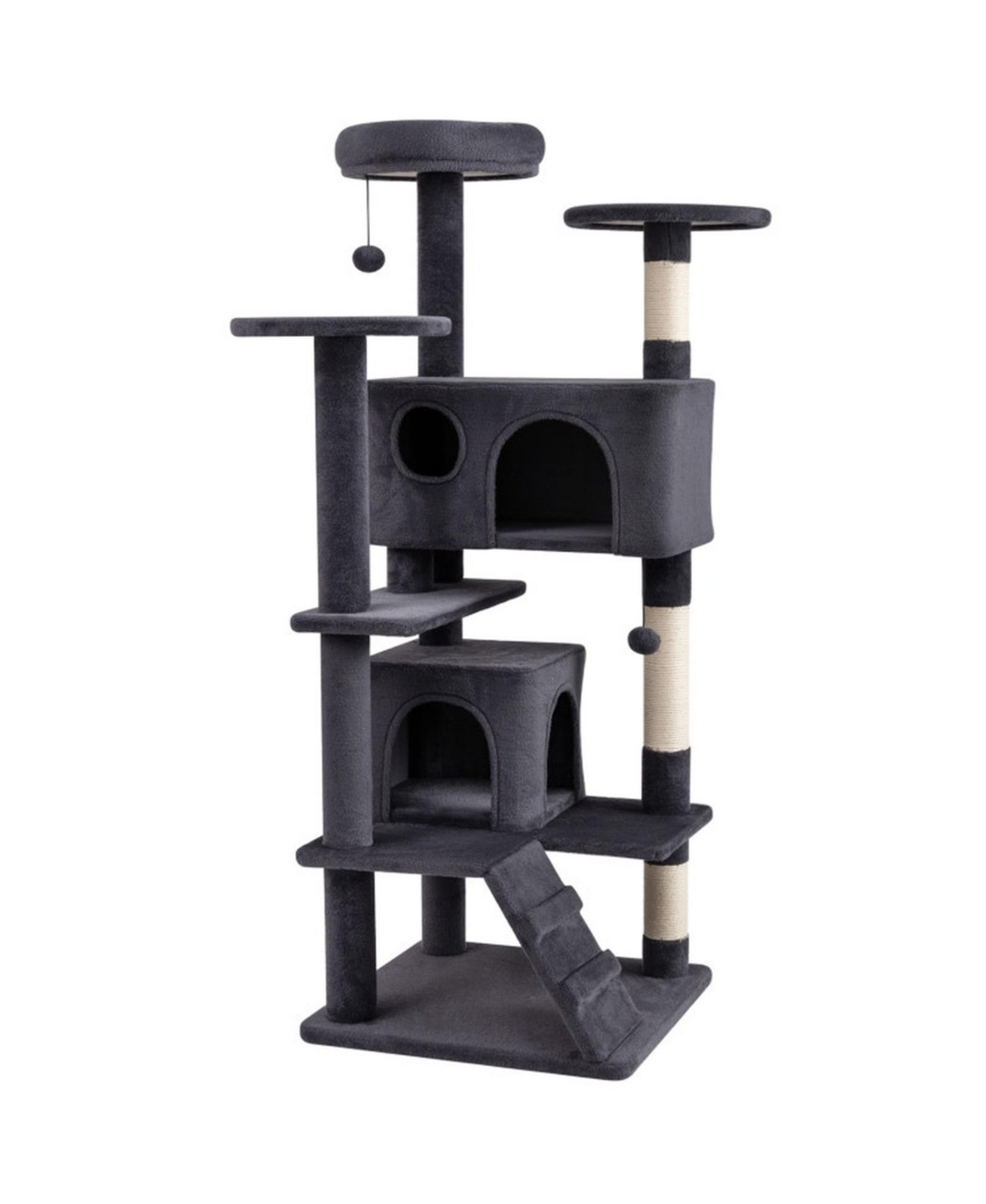 Click here for Hongge 52 Inch Cat Tree Tower with Dual Hideaway C... prices