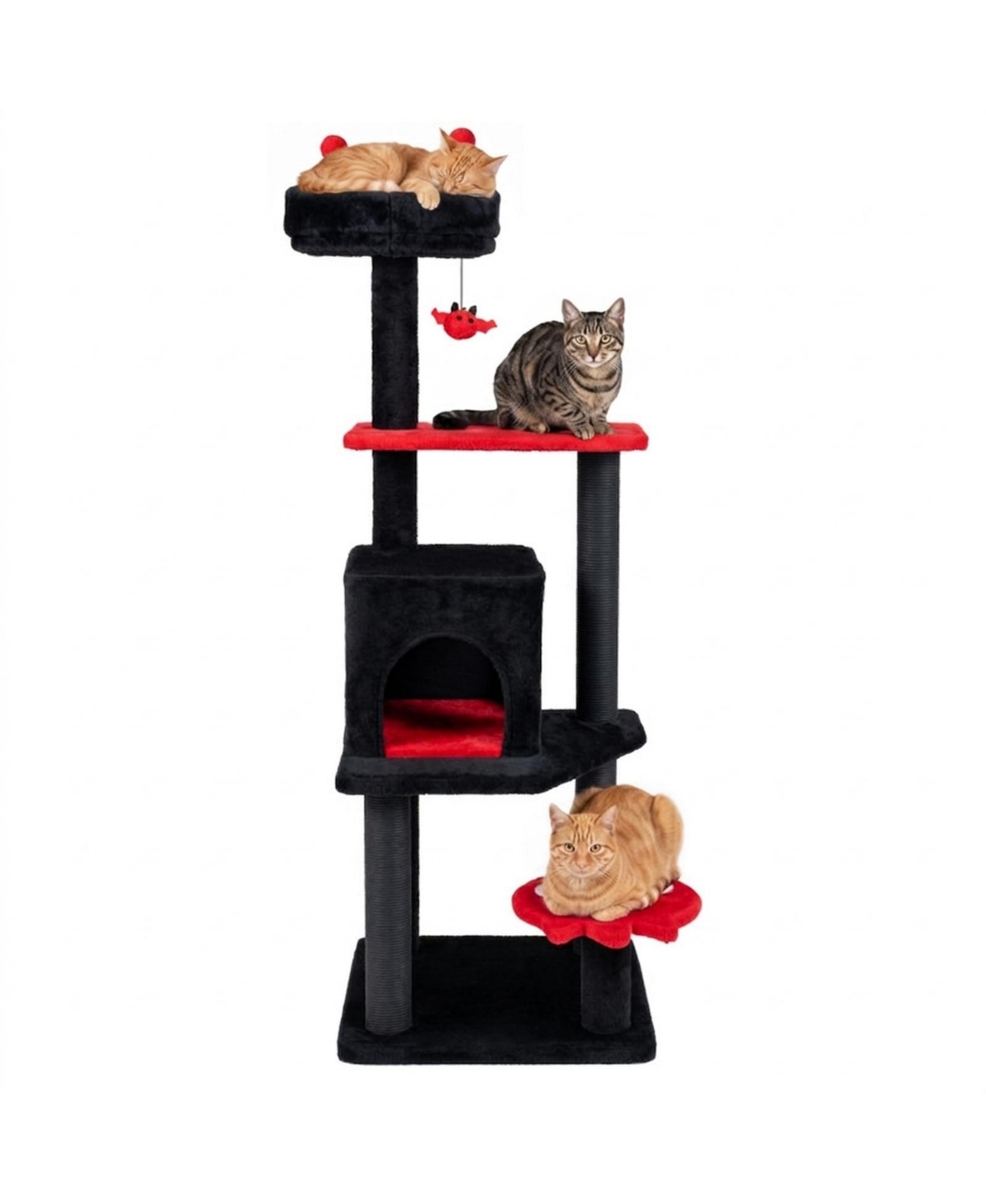 Click here for Hongge 57 Inch Spooky Cat Tower with Spider Toy Gh... prices