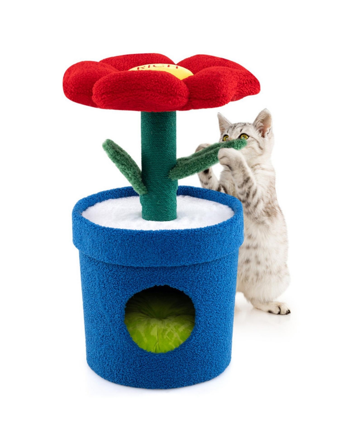 Click here for Hongge Potted Plant Cat Tree with Flower Padded Pe... prices