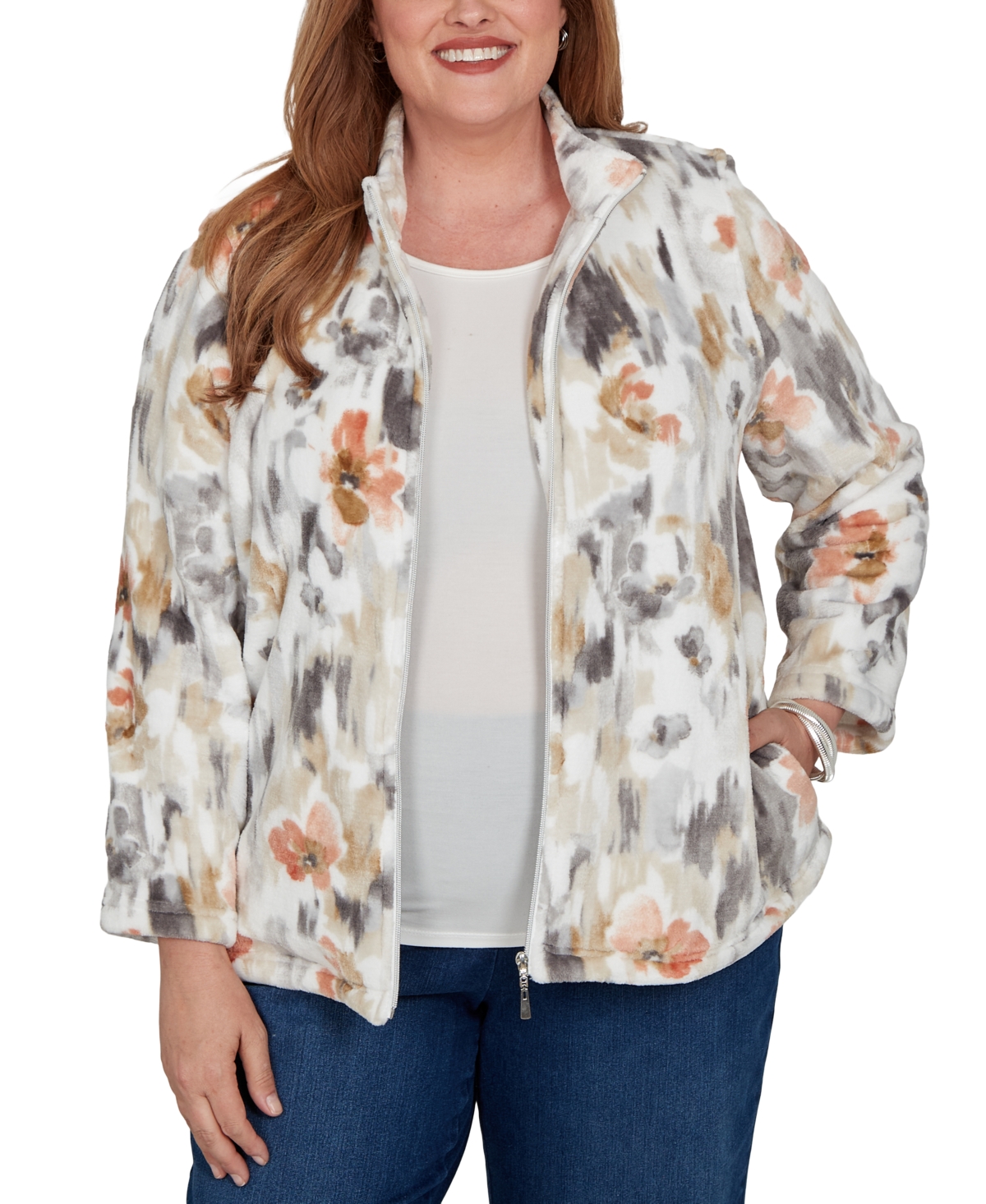 Click here for Alfred Dunner Plus Size Classic Watercolor Floral... prices