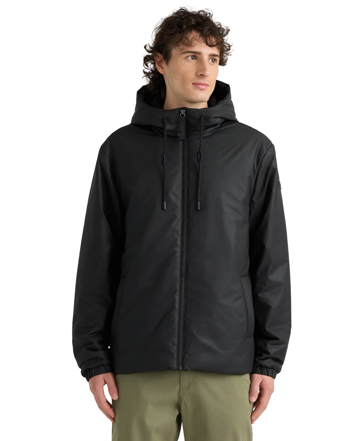 Click here for Hunter Mens Liam Zipper Front Hooded Rain Jacket -... prices