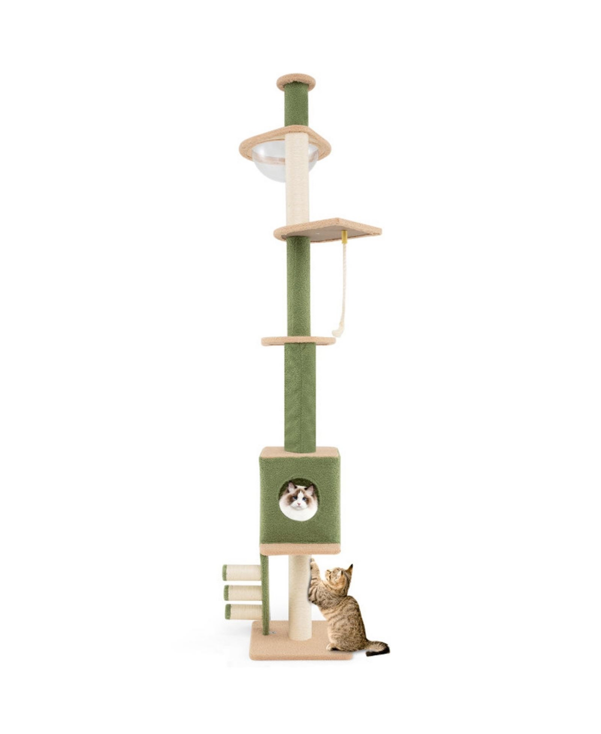 Click here for Hongge Floor to Ceiling Cat Tree 86 to 99.5 Inch A... prices