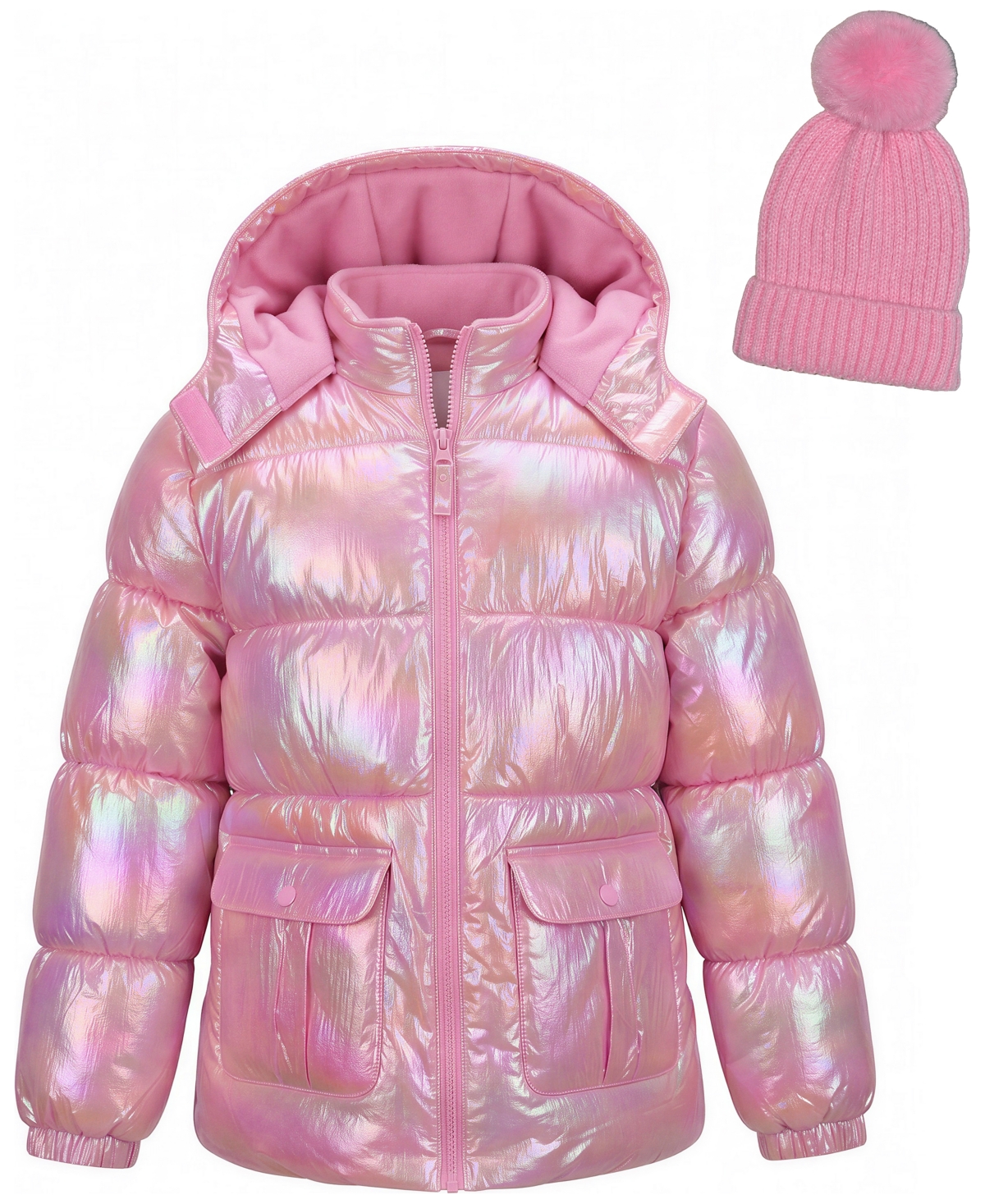 Click here for Kensie Girl Girls 5-16 Iridescent Puffer Jacket wi... prices