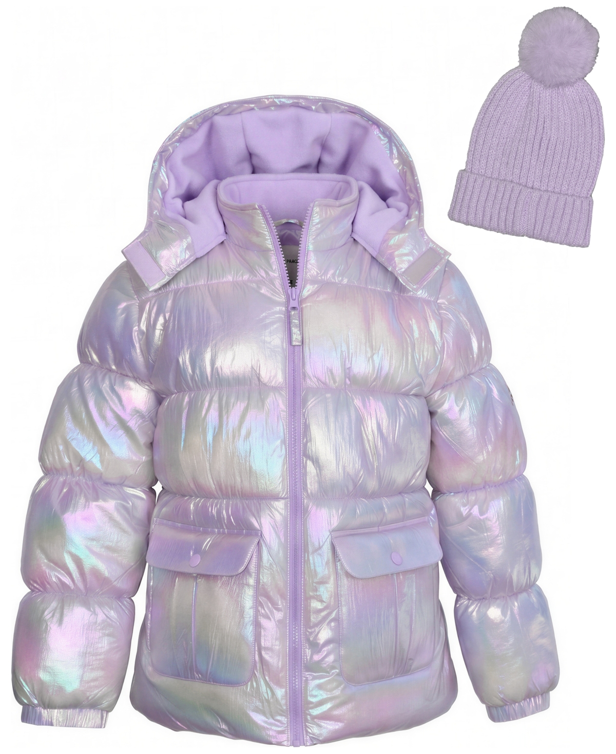 Click here for Kensie Girl Girls 5-16 Iridescent Puffer Jacket wi... prices
