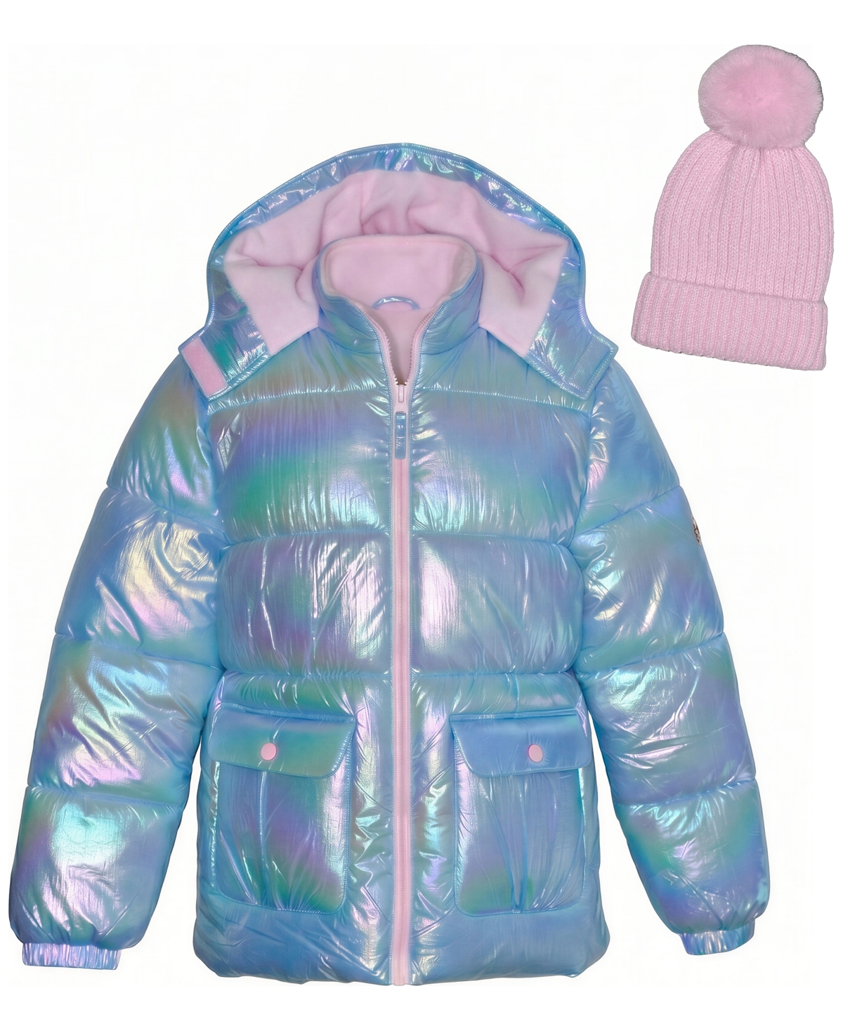 Click here for Kensie Girl Girls 5-16 Iridescent Puffer Jacket wi... prices