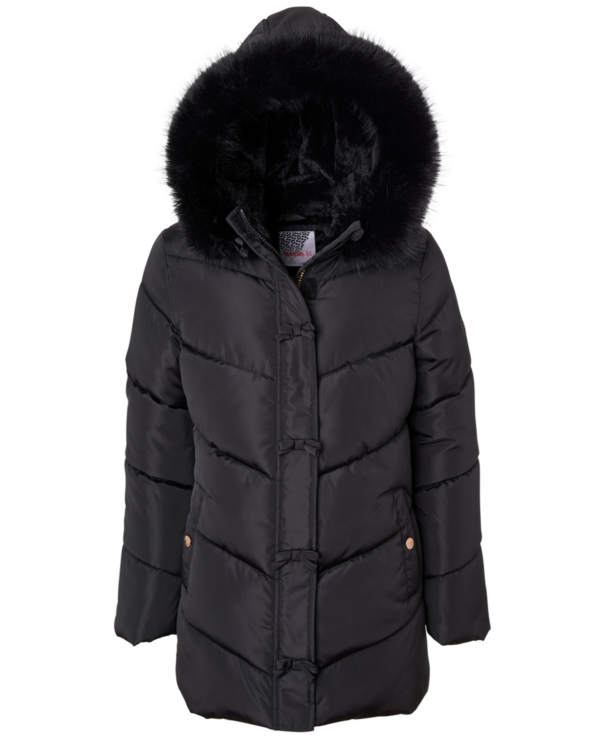 Click here for Kensie Girl Girls 6-16 Bow Hooded Puffer Jacket -... prices