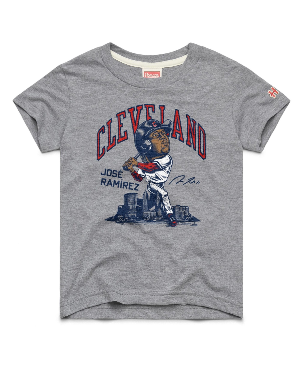 Click here for Homage Big Boys and Girls Jose Ramirez Gray Clevel... prices