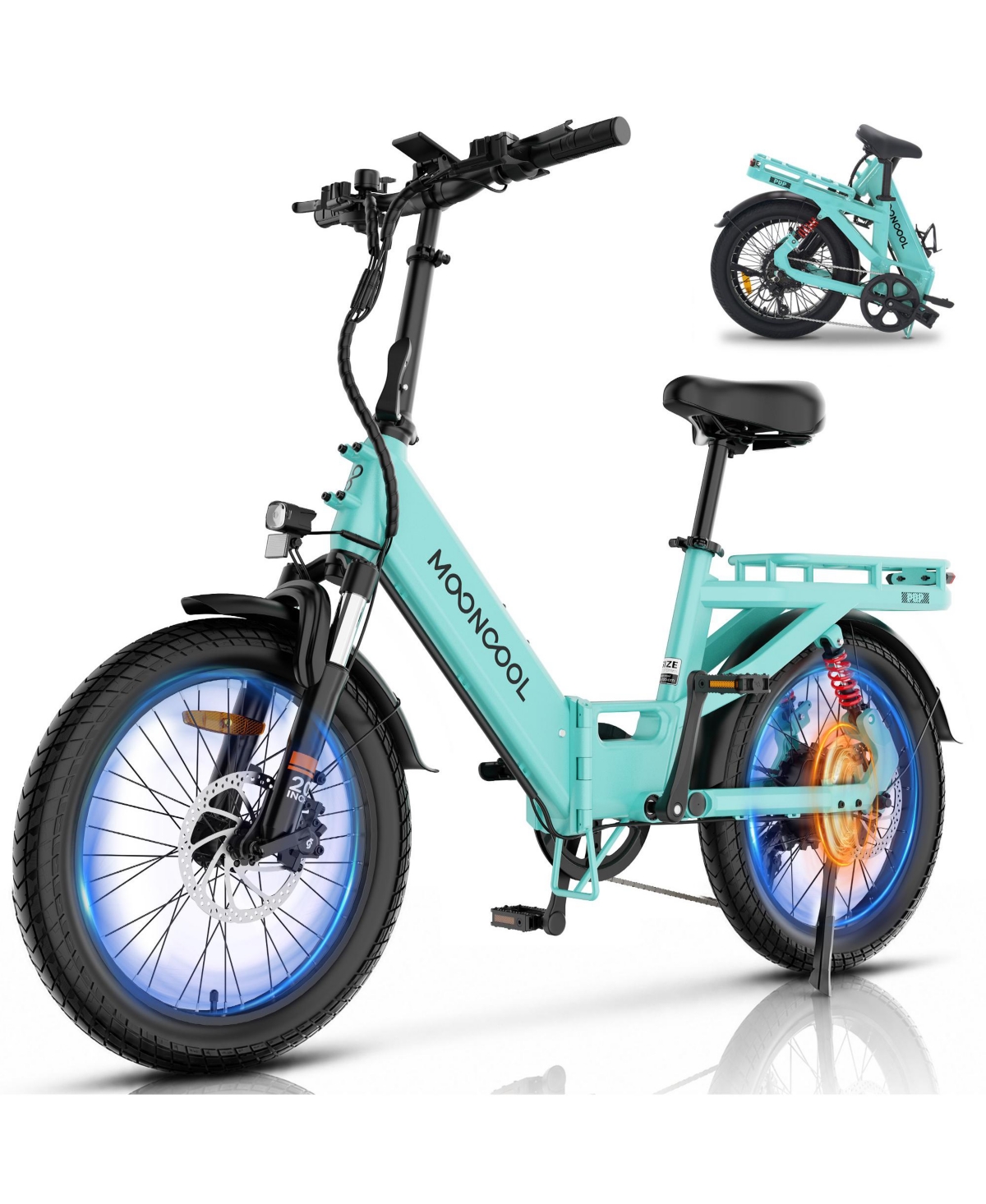 Click here for Mooncool Pop Folding Electric Bike for Adult 7-Spe... prices