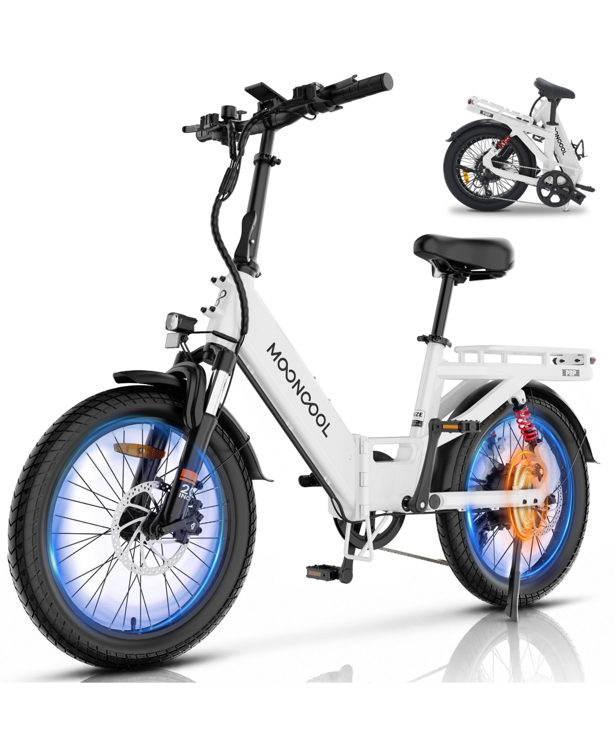 Click here for Mooncool Pop Folding Electric Bike for Adult 7-Spe... prices