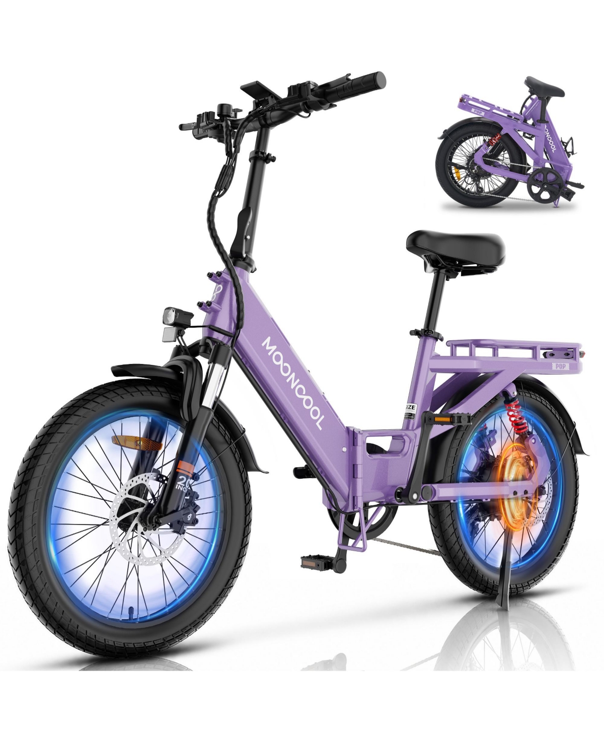 Click here for Mooncool Pop Folding Electric Bike for Adult 7-Spe... prices