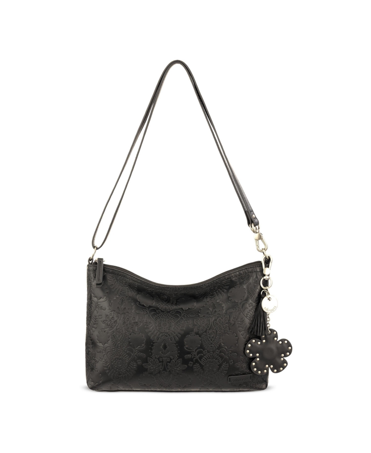 Click here for Sakroots Womens Lumi Crossbody Handbags - Black fl... prices
