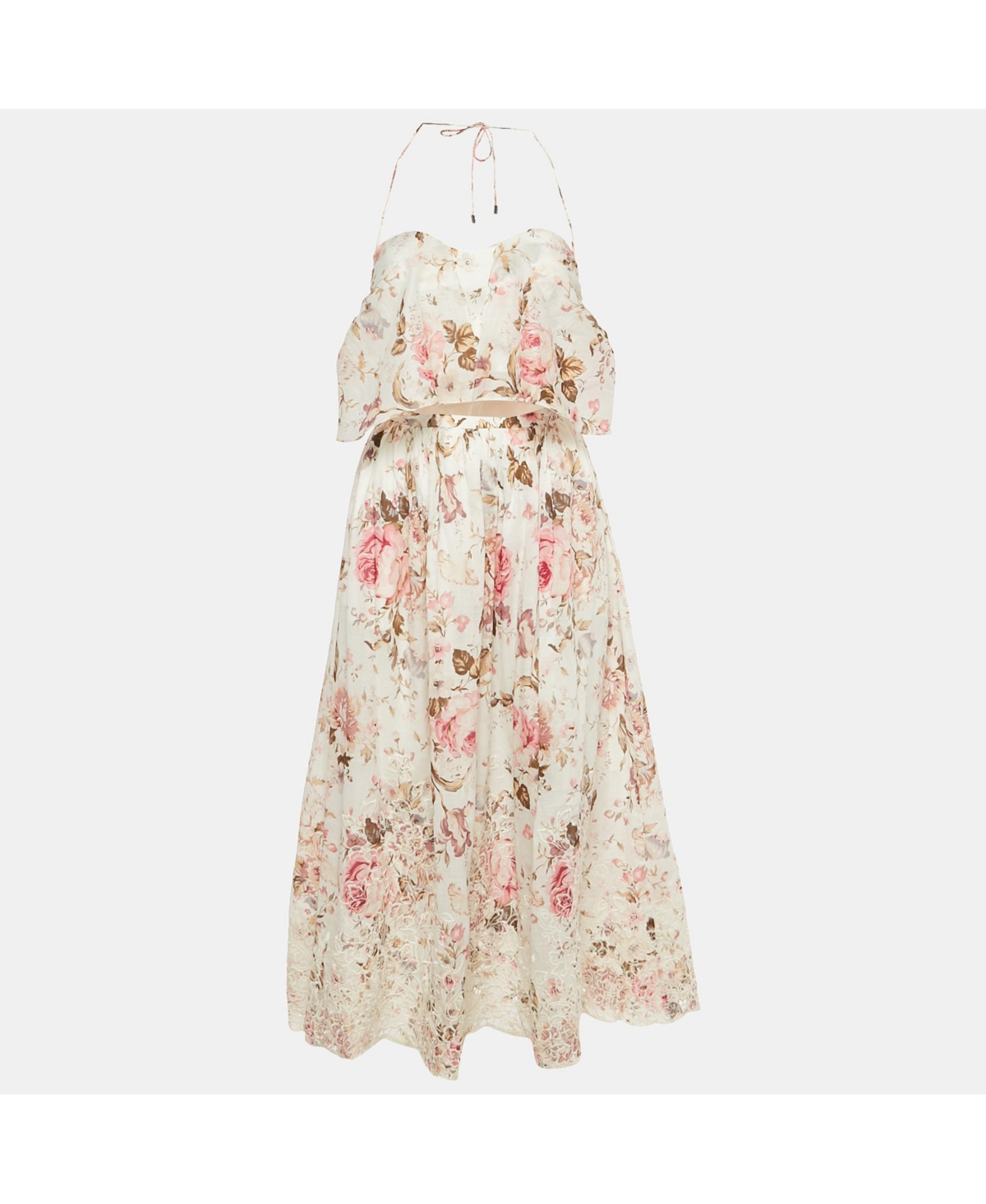 Click here for Pre-Owned Zimmermann Womens Floral Print Cotton Cu... prices