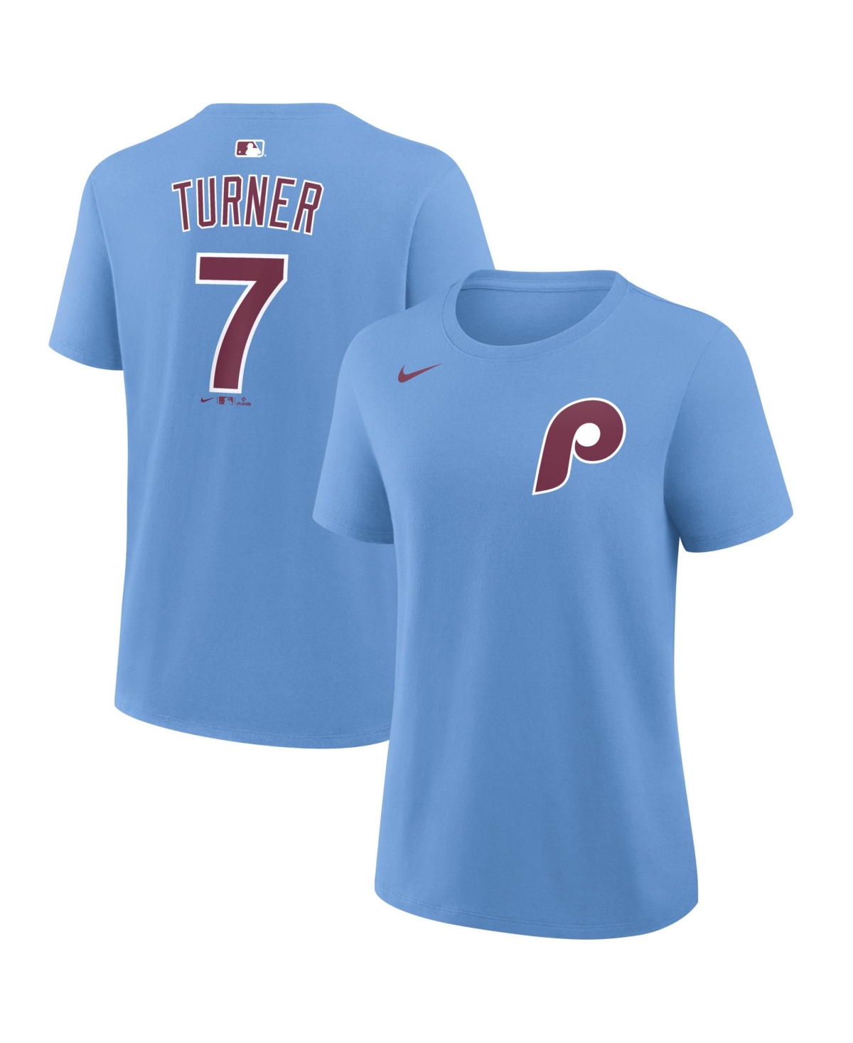 Click here for Nike Womens Trea Turner Light Blue Philadelphia Ph... prices