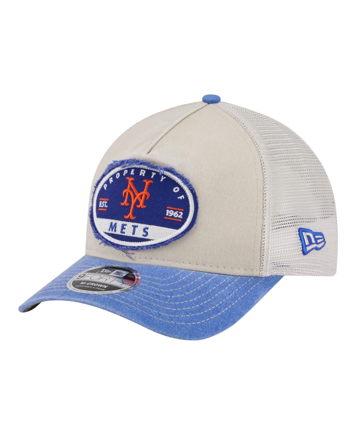 Click here for New Era Mens Light Beige/Royal New York Mets Fraye... prices
