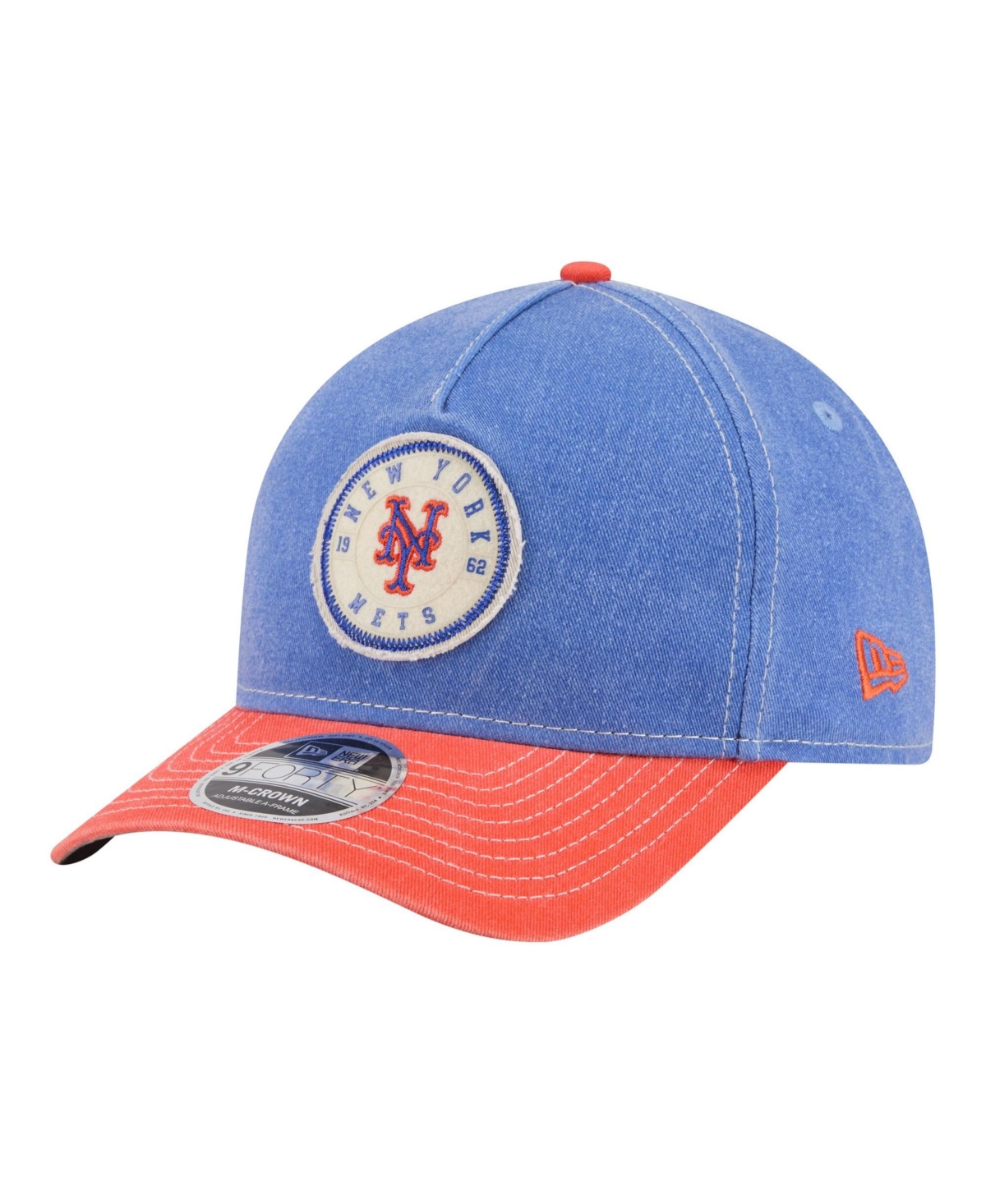 Click here for New Era Mens Royal/Orange New York Mets Felt M-Cro... prices