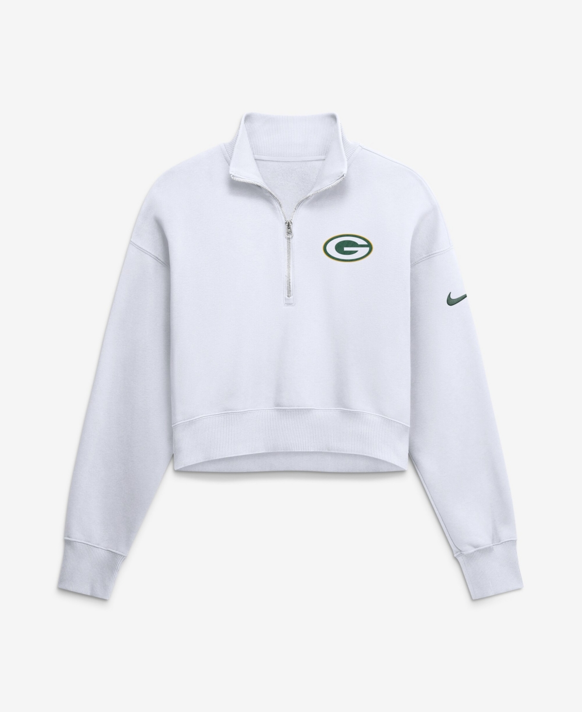 Click here for Nike Womens White Green Bay Packers Oversized Phoe... prices