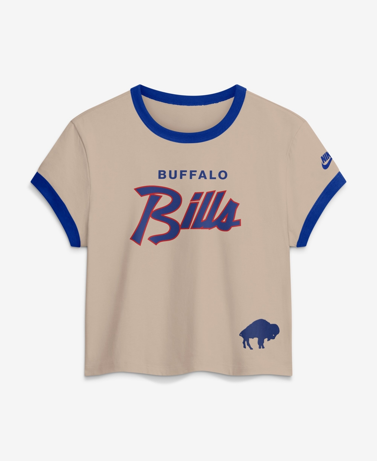 Click here for Nike Womens Cream Buffalo Bills Rewind Ringer Mod... prices