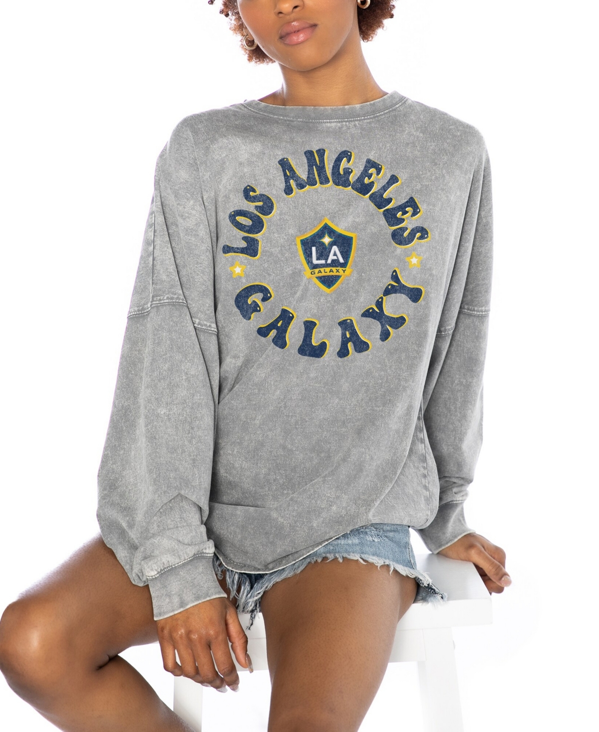 Click here for Gameday Couture Womens Gray La Galaxy Faded Design... prices