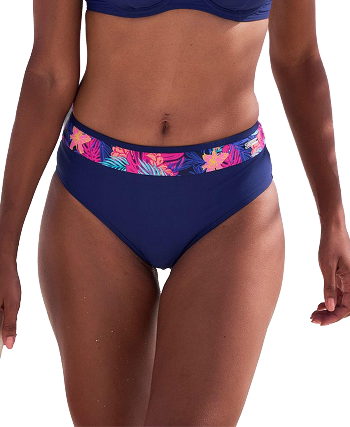 Click here for Lascana Womens Contrast Print High Waisted Bikini... prices